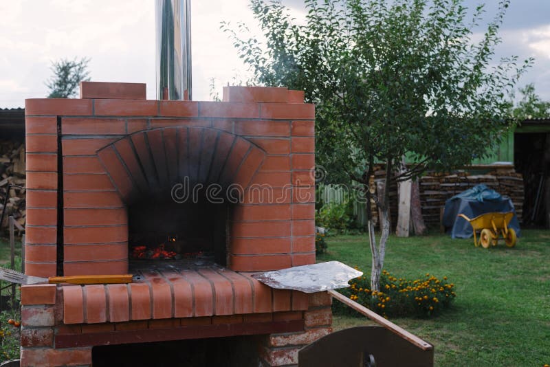Do-it-yourself Professional Oven with Open Fire Built in Summer Cottage ...
