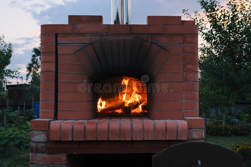 Do-it-yourself Professional Oven with Open Fire Built in Summer Cottage ...