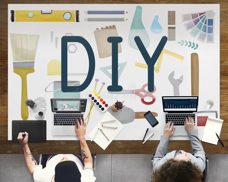 Do it Yourself Project Graphics Concept Stock Illustration ...