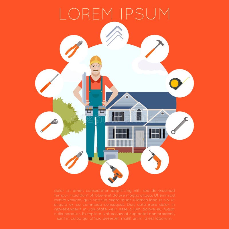 Do-it-Yourself Tools Banner8 Stock Vector - Illustration of equipment ...