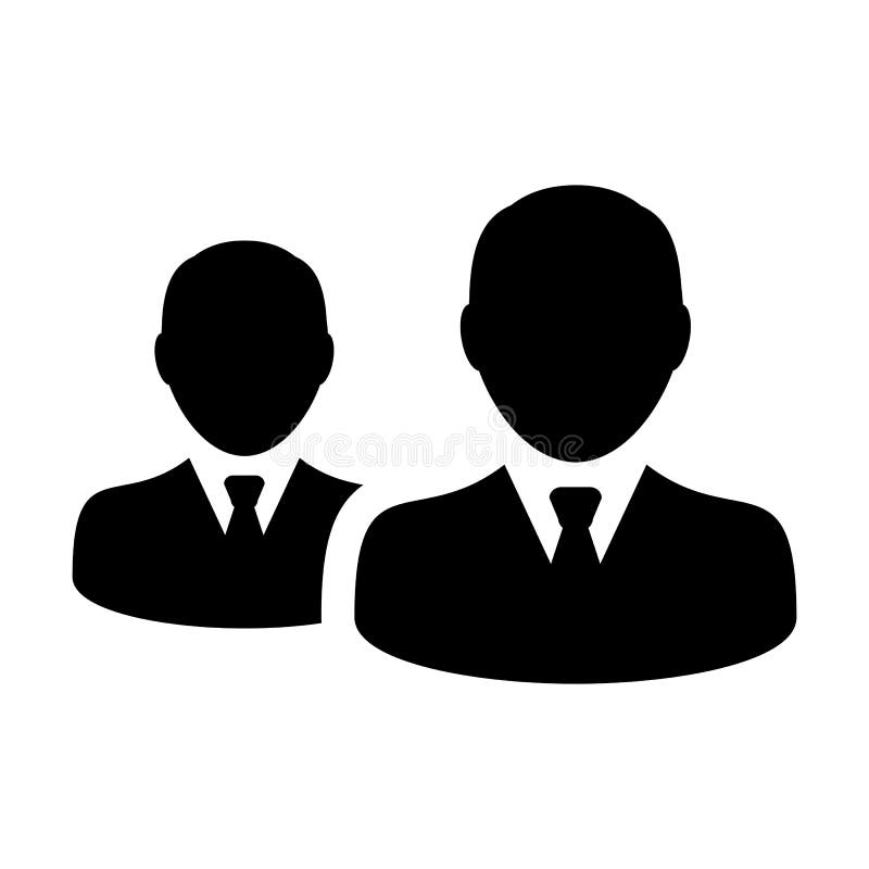 Do ícone Executivos Do Grupo Masculino Do Vetor De Avatar Do Símbolo