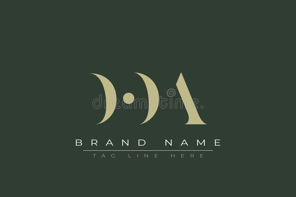 DOA Abstract Letter Logo Design Stock Vector - Illustration of letter ...