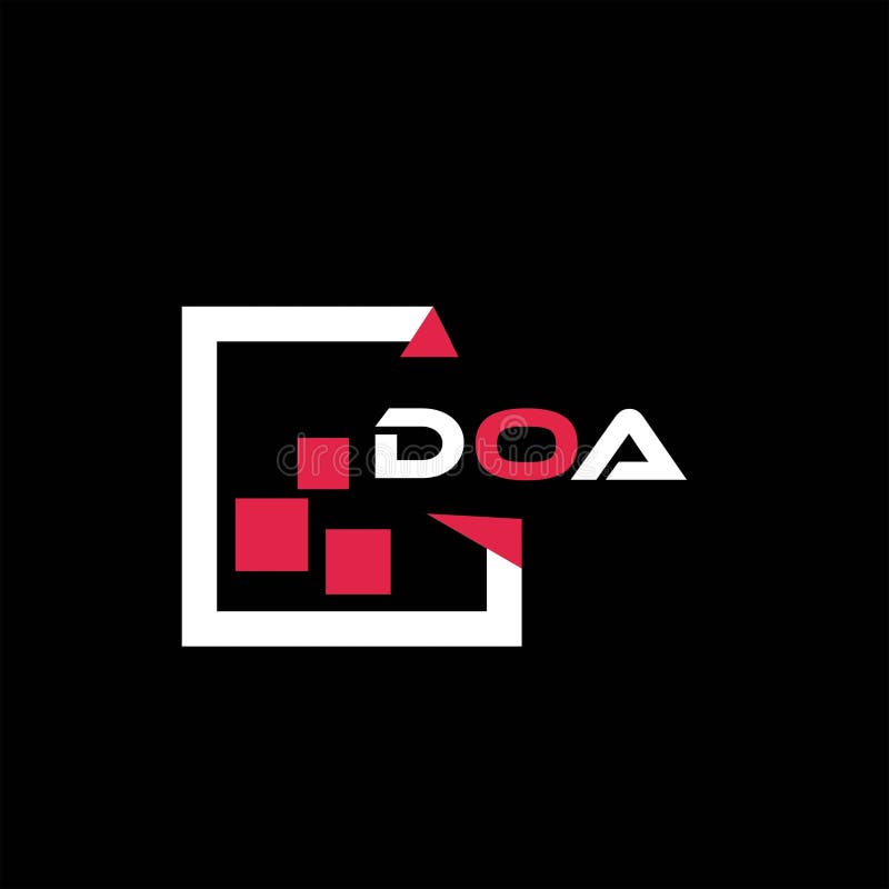 DOA Creative Minimalist Letter Logo. DOA Unique Vector Initials ...
