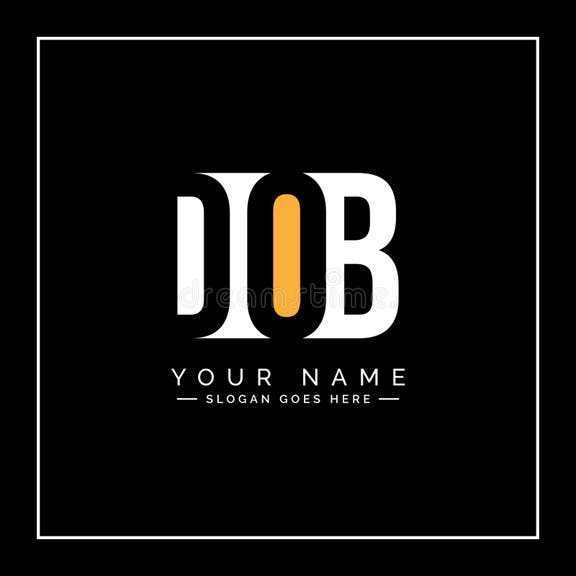DOB Minimal Vector Logo - Simple Business Logo for Initials D, O and B ...