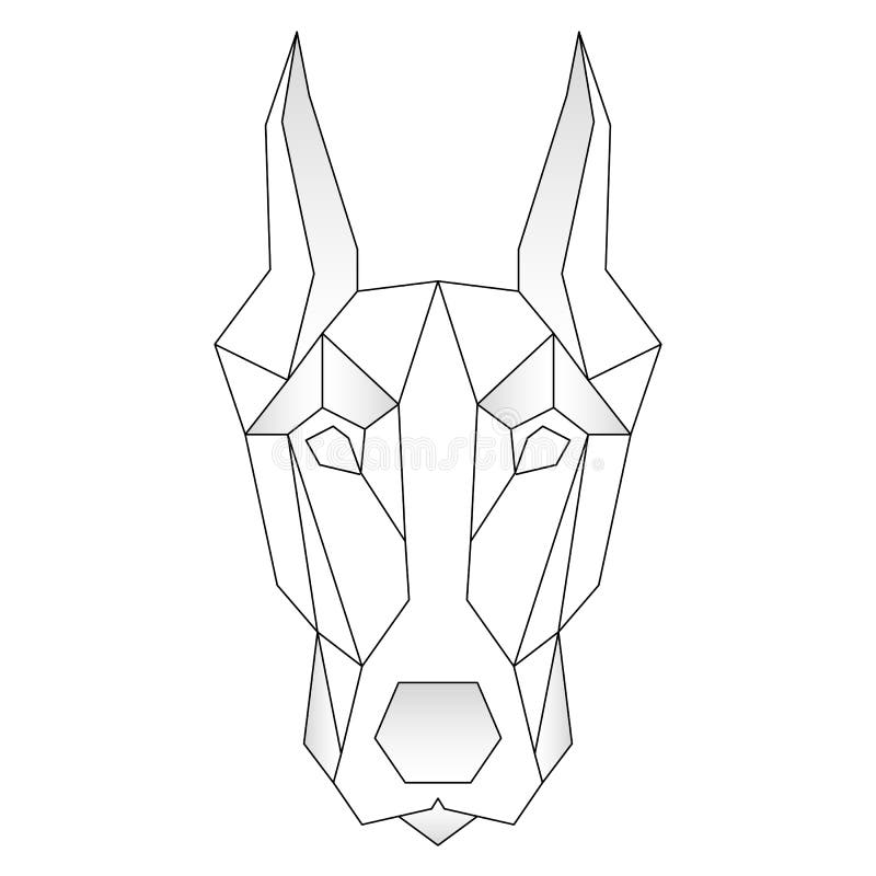 Doberman Geometric Stock Illustrations – 99 Doberman Geometric Stock ...