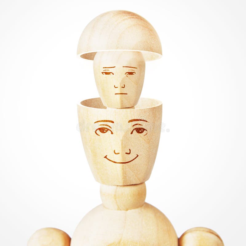 Doble Personalidad Problemas Psicológicos Foto de archivo - Imagen de ...