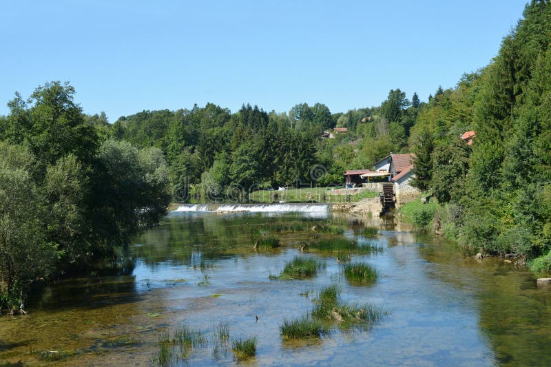Dobra River stock photo. Image of small, waterfall, nature - 353905182