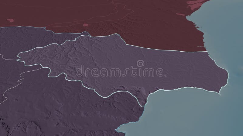 Dobrich, Bulgaria - Outlined. Administrative Stock Illustration ...