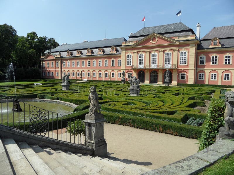 Dobris Castle, Czech Republic Stock Image - Image of fortification ...