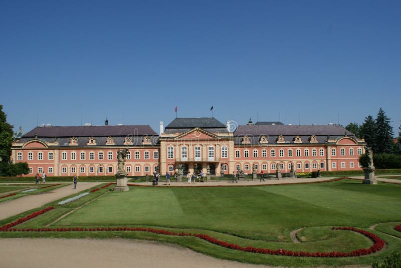 Dobris castle near Prague stock image. Image of arcade - 10472999