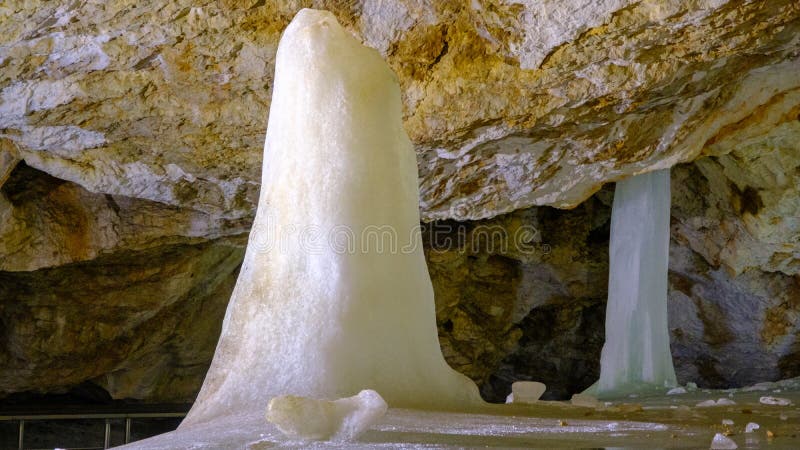 Dobsinska Ice Cave in Slovakia, Slovak Paradise Stock Photo - Image of ...