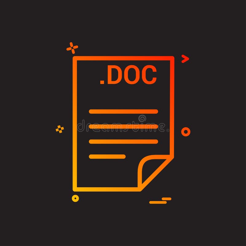 DOC Application Download File Files Format Icon Vector Design Stock ... DOC Application Download File Files Format Icon Vector Design Stock ...