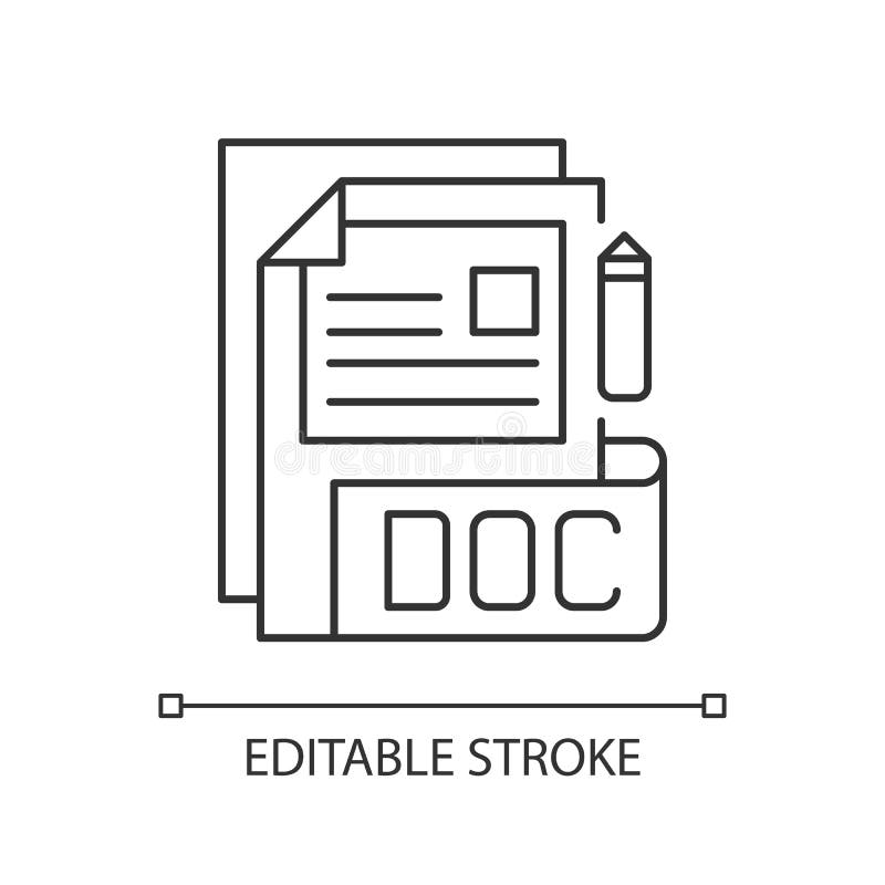 File Pixel Perfect Linear Ui Icon Stock Vector - Illustration of open ...