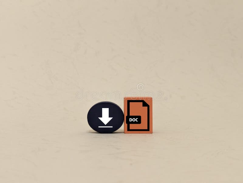 Doc file storage concept stock photo. Image of design - 332707838