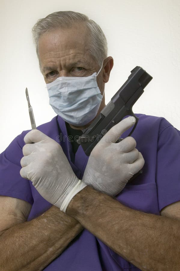 Doc Gun stock image. Image of doctor, medicine, scalpel - 3193043