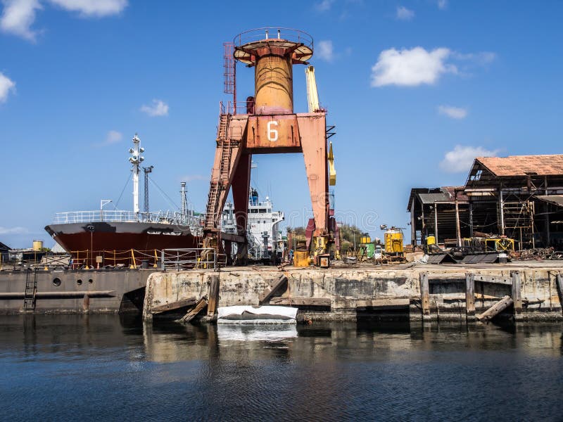 Doca seca foto de stock. Imagem de tropical, willemstad - 40028024