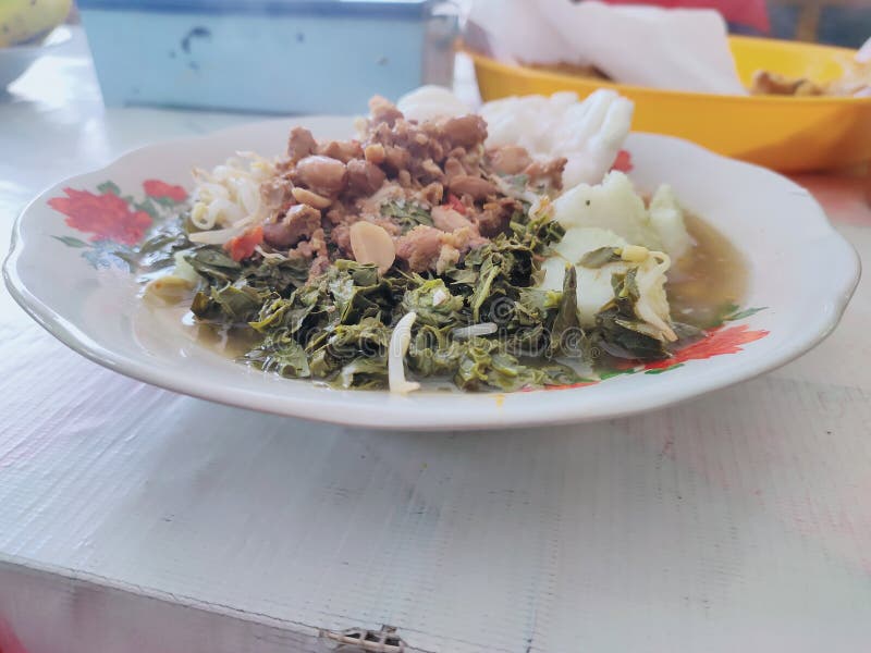 Docang Typical Food from CIREBON Indonesian Stock Photo - Image of ...