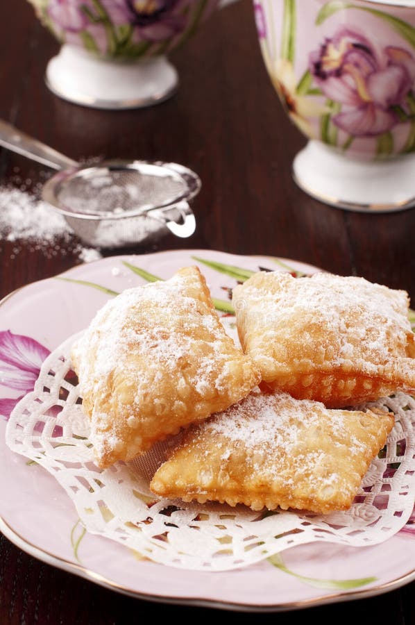 Alimento Tradicional Doce Italiano Cannoli Pastelaria Fresca Com O ...