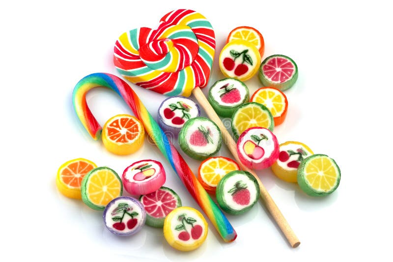 Doces coloridos misturados foto de stock. Imagem de sorvido - 117264594