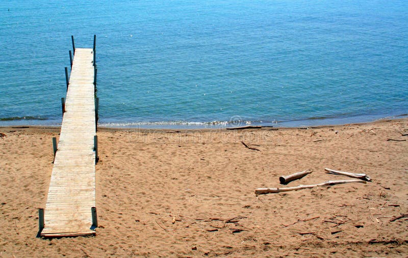 Dock stock image. Image of sandy, oasis, platform, dock - 1012617