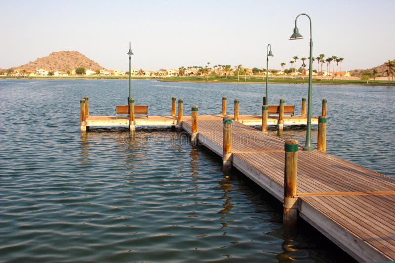 Oasis in the Arizona Desert Stock Photo - Image of estrella, desert ...