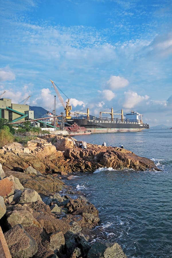 Dock basin stock image. Image of harbor, rocks, cargo - 21368915