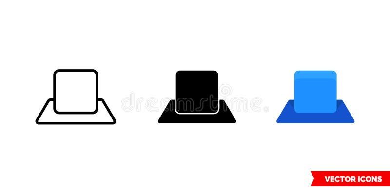 Dock Icon of 3 Types Color, Black and White, Outline. Isolated Vector ...