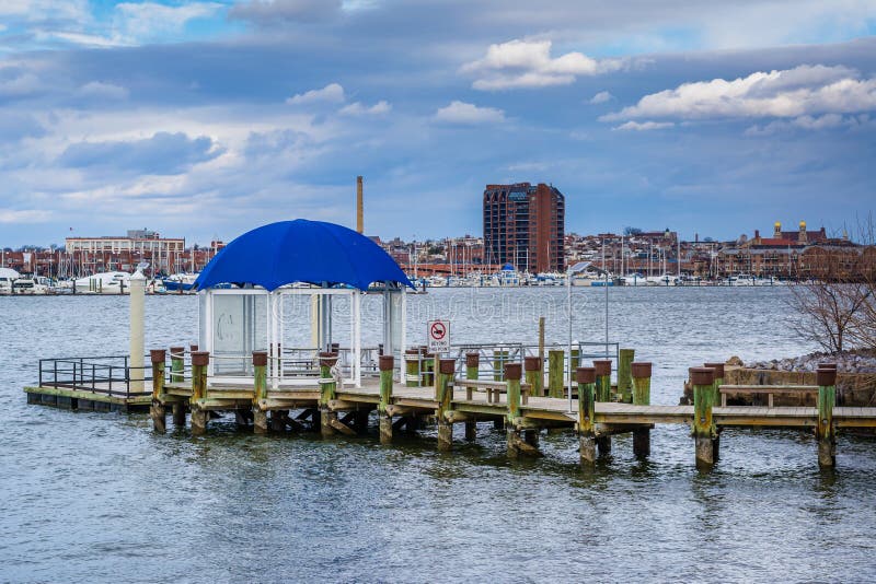 Dock in Locust Point, in Baltimore, Maryland Editorial Stock Photo ...