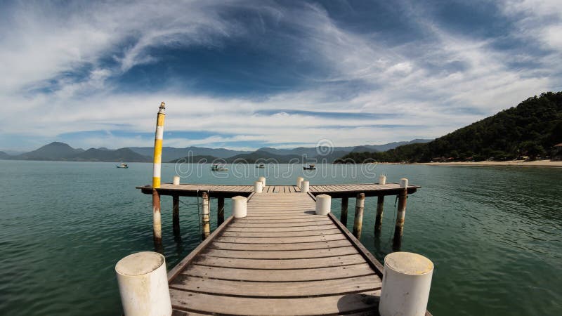 Dock, ocean and boats. stock photo. Image of life, love - 88904056