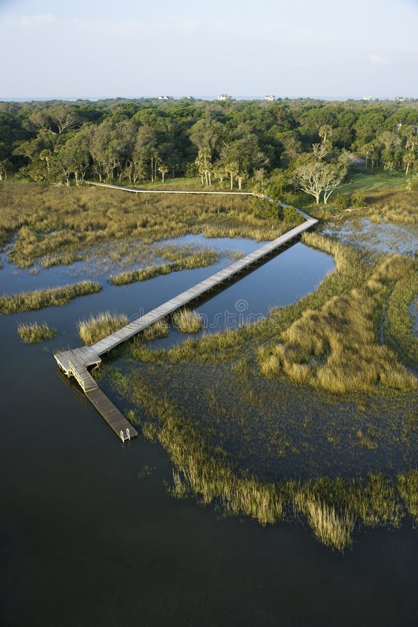 Dock over salt marsh stock image. Image of dynamic, nature - 15373135