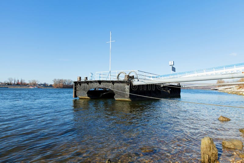 Dock on the River in Winter Sunlight Stock Image - Image of boating ...