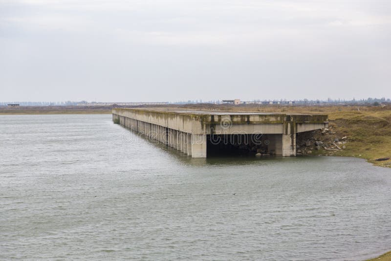 The Ruins of a Ship Loading Platform Stock Image - Image of water, ruin ...