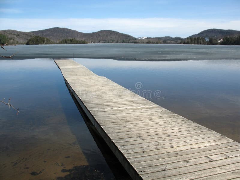 Dock in spring stock image. Image of pier, spring, outdoors - 2348313