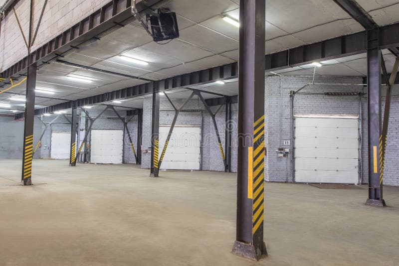 Dock warehouse inside stock photo. Image of depot, industrial - 55258132
