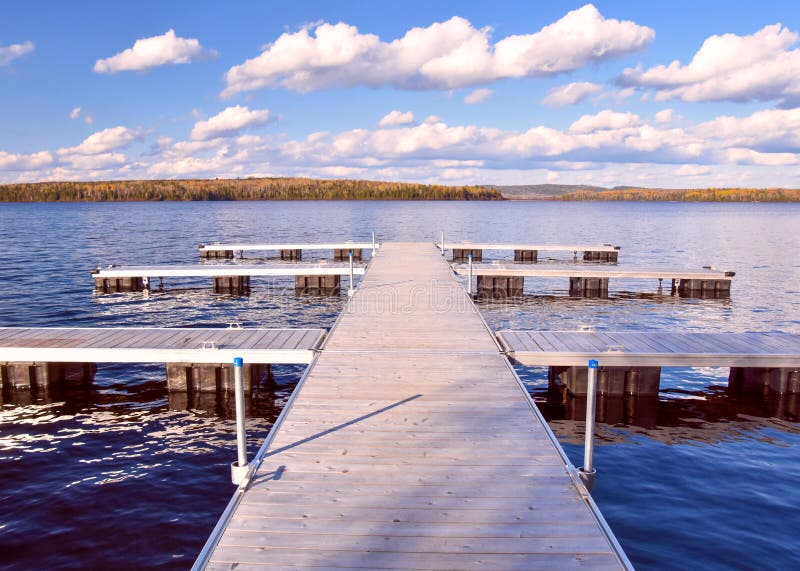 Dock on a Wild Lake in Quebec, Canada Stock Image - Image of tourism ...