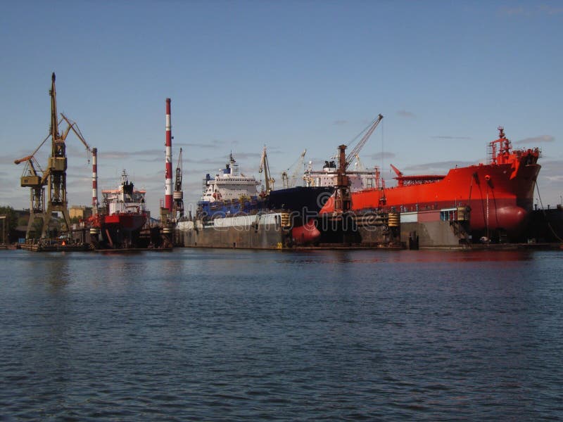 Dock Yard stock photo. Image of crane, ships, modification - 3410518