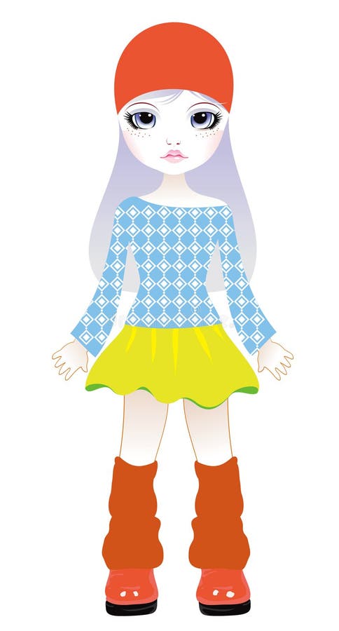 Docka vektor illustrationer. Illustration av illustration - 18817812