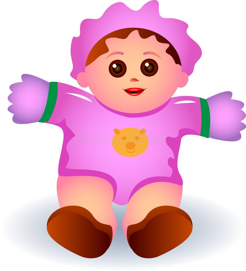 Docka vektor illustrationer. Illustration av danat, mode - 90134132