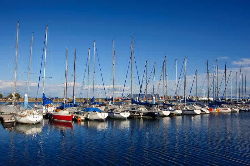 Docked yachts 03 editorial image. Image of docked, docking - 17962425