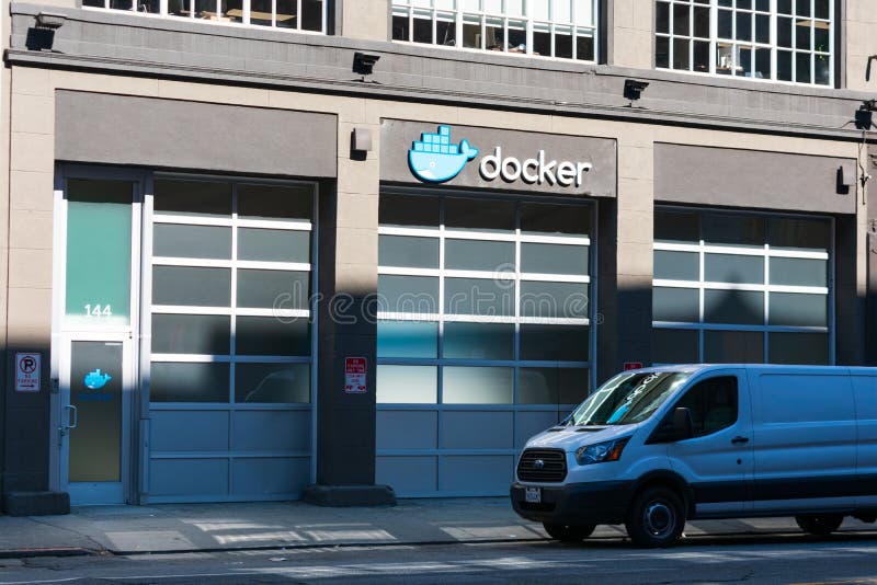 Docker Sign and Logo at Company HQ Editorial Stock Photo - Image of ...
