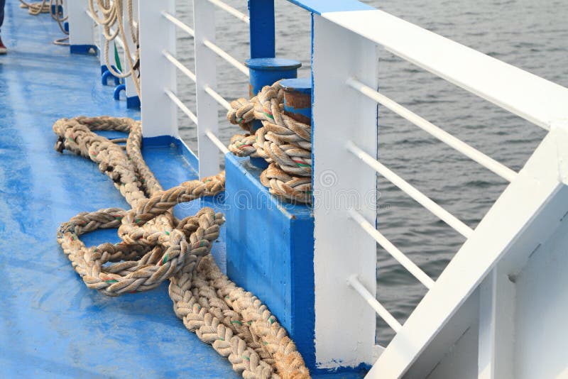 Docking rope stock photo. Image of metal, harbor, rail - 32209102