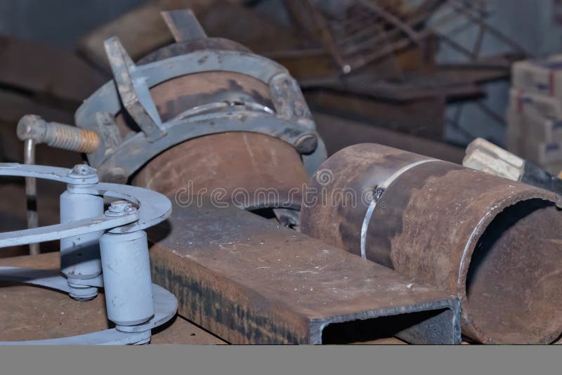 Docking Using the Centralizer and Metal Pipe Stock Photo - Image of ...