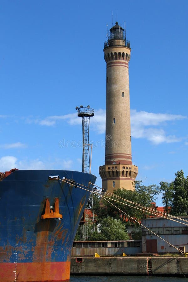 Docks 5 stock image. Image of rusty, water, lighthouse - 5047575