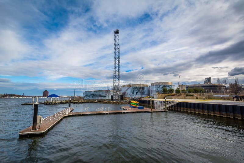 Docks in Locust Point, Baltimore, Maryland Editorial Photography ...
