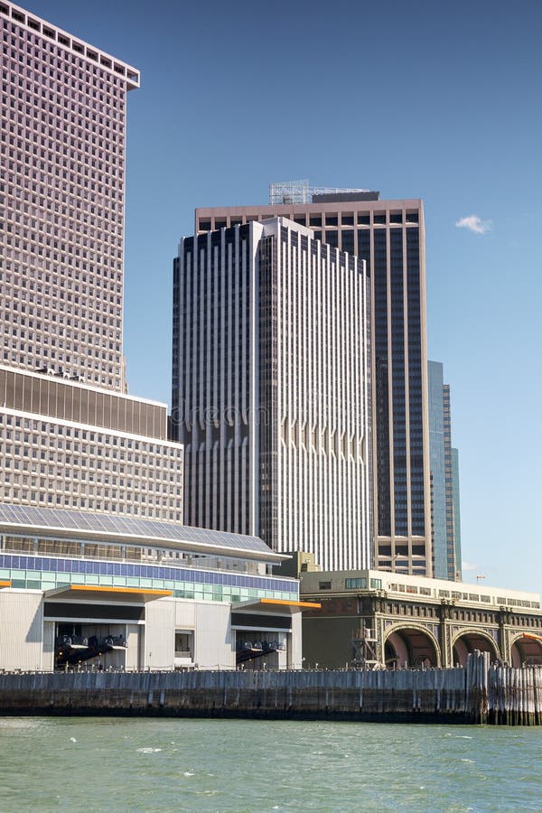 Docks of NYC, USA stock image. Image of high, vertical - 27286199