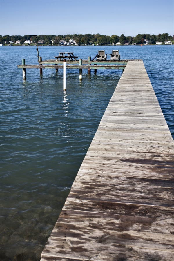 Docks on River stock image. Image of walkway, river, water - 46460641