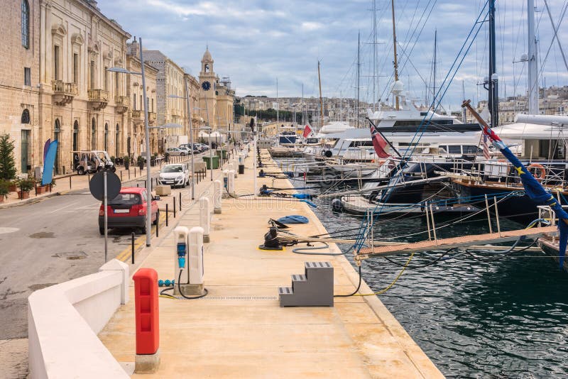 Dockyard Creek stock image. Image of dockyard, malta - 50181249
