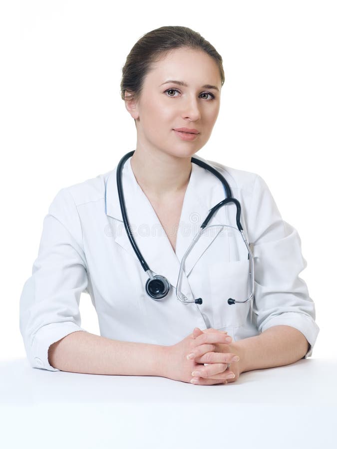 Docteur photo stock. Image du brune, caucasien, bleu - 20449450