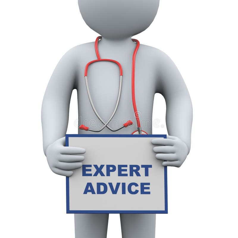 Docteur 3d Tenant L'avis D'expert Illustration Stock - Illustration du ...