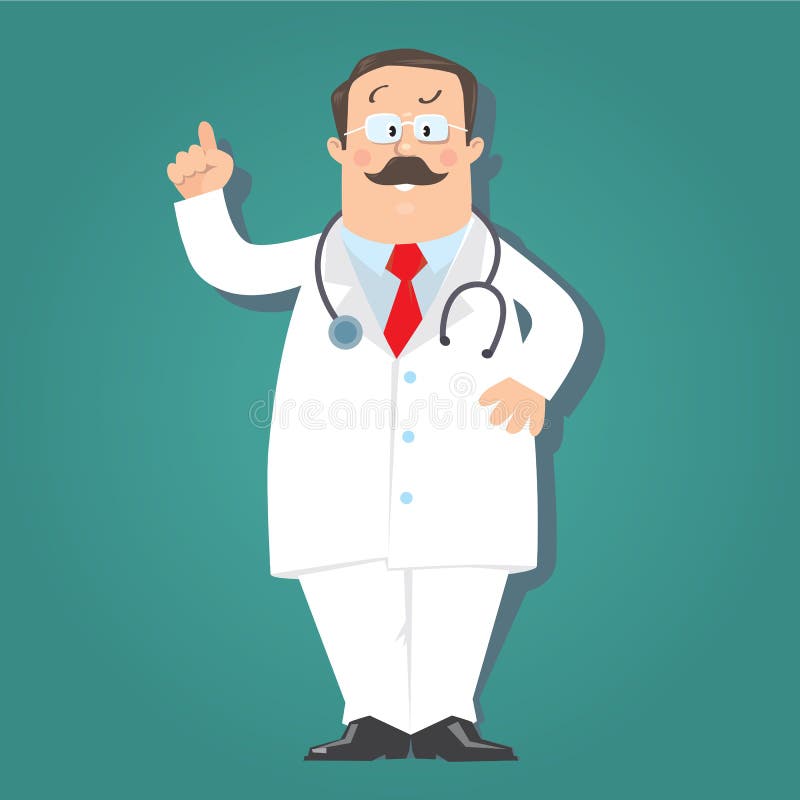 Docteur Drôle Avec La Grande Pilule Illustration de Vecteur ...